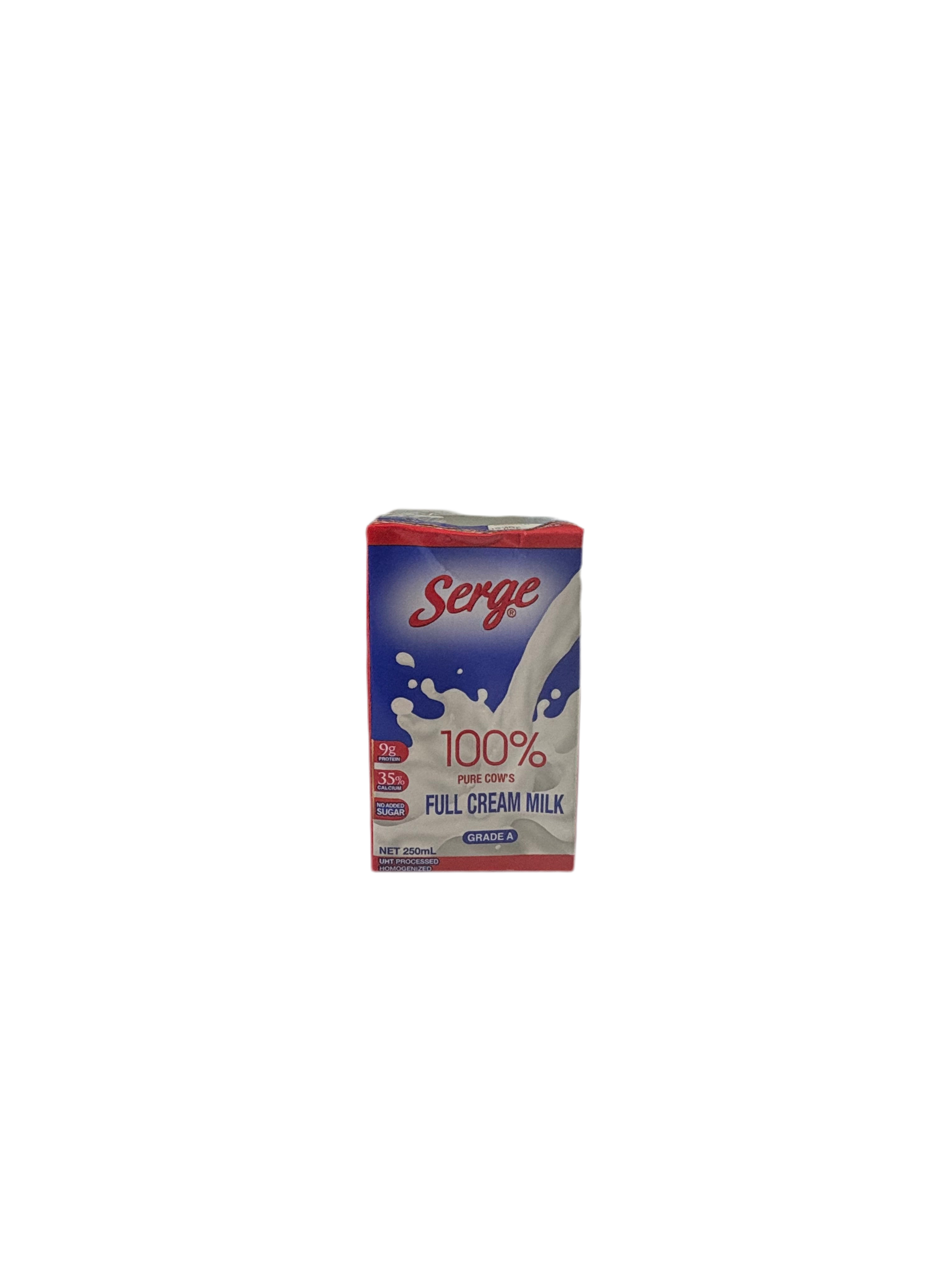 Serge 100% Pure Cow's Full Cream Milk 250ml – Wilson Foods LLC